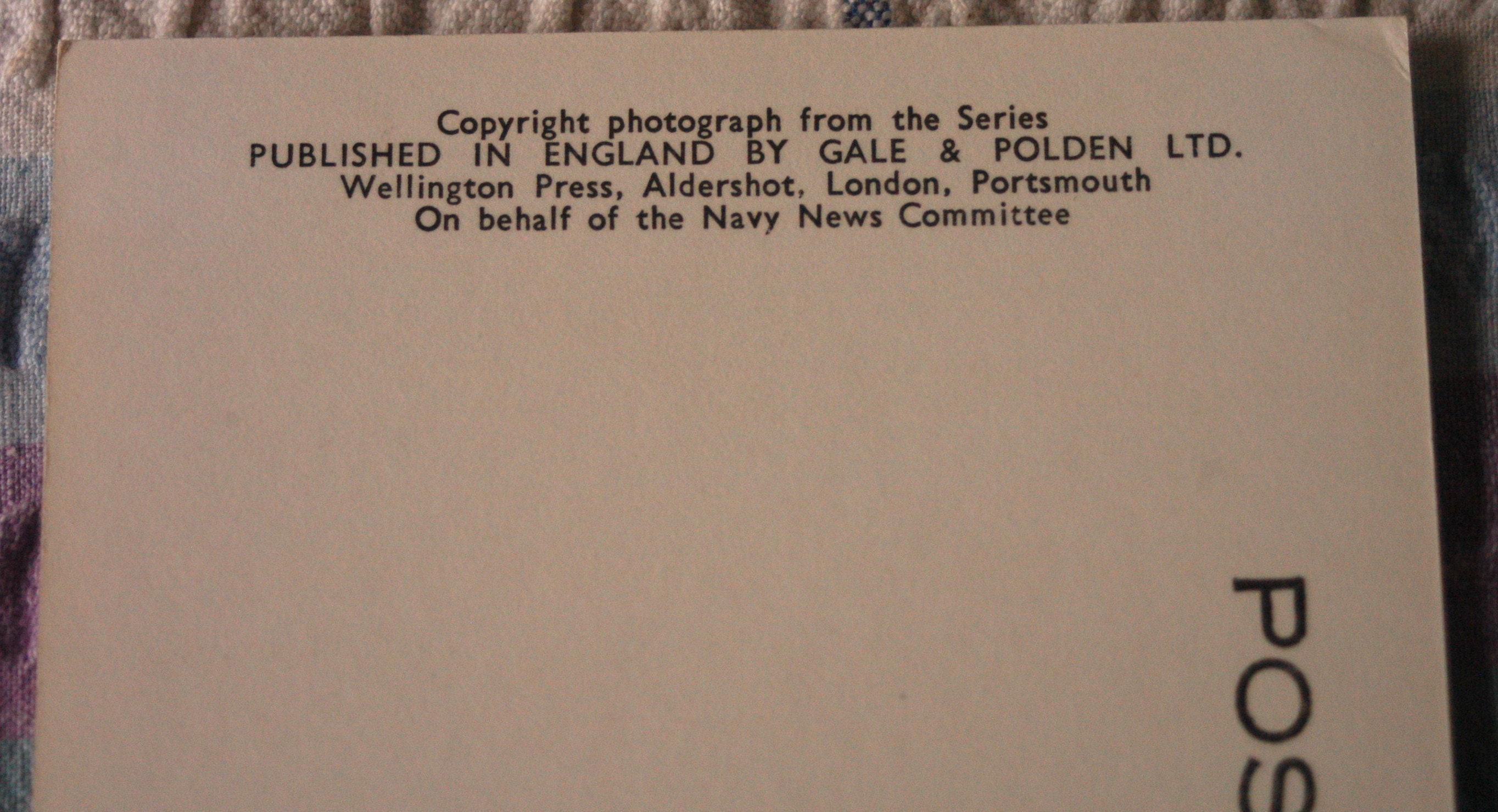 HMS Blackpool Black and White Real Photo Postcard Gale and Polden Ltd ...