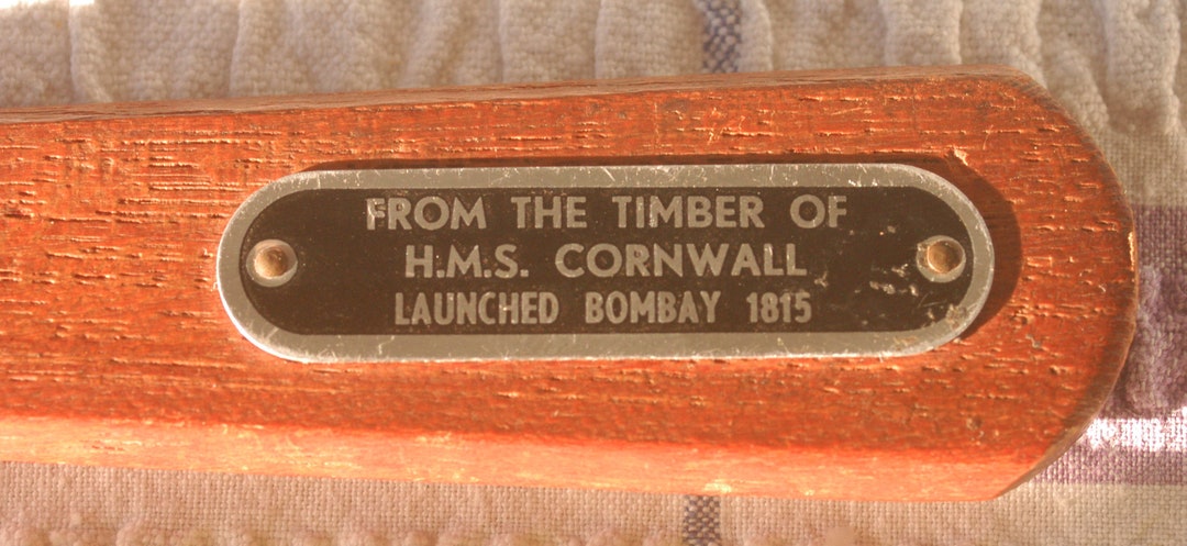 HMS Cornwall Timber of Launched Bombay 1815 Letter Opener - Etsy