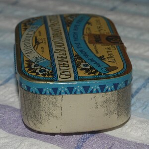 Vintage Tin Box the Allenburys Glycerine & Black Current Pastilles With ...