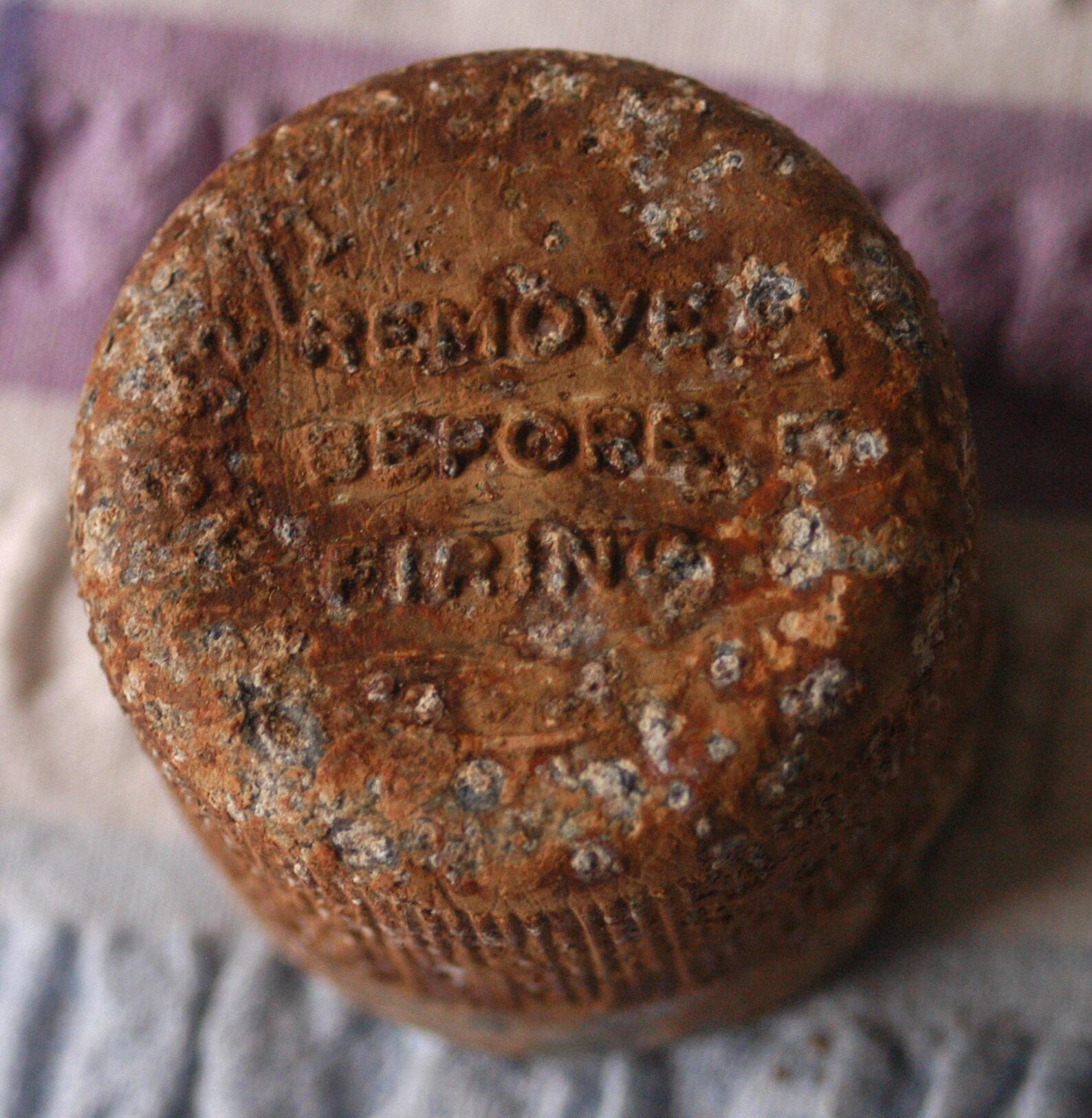 WW2 Ground Dug Relic Mortar Travel Caps One Large One Small Good Used ...
