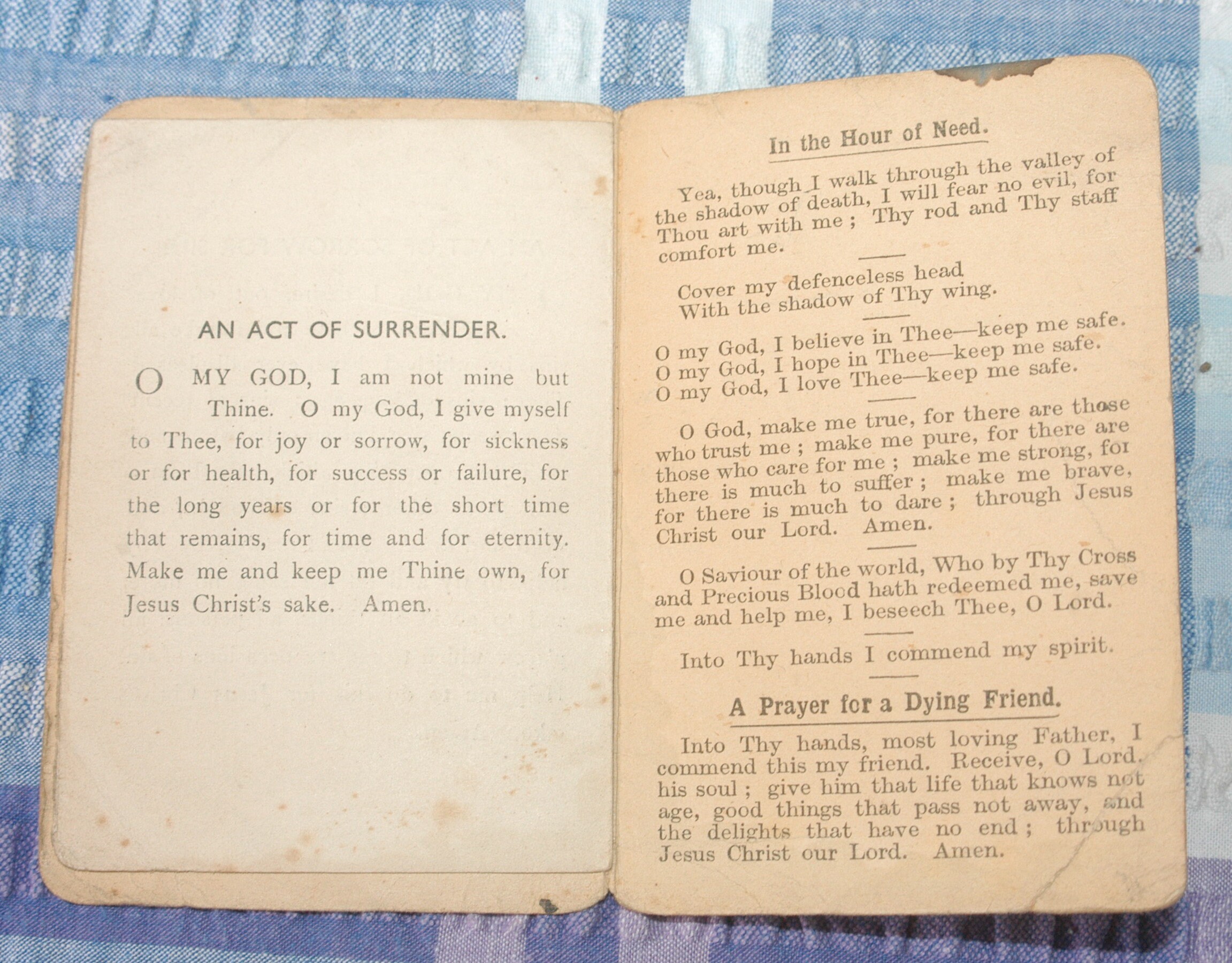 WW2 Card Booklet A Soldier's Prayer Salisbury Cathedral Loose Sheet ...