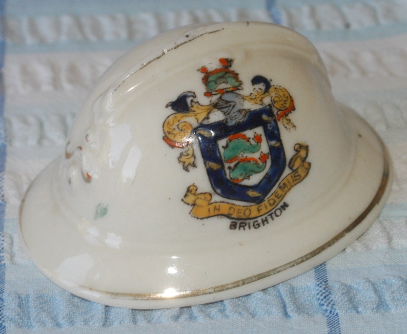 WW1 Savoy Crested China French Trench Helmet Crest for Brighton - Etsy