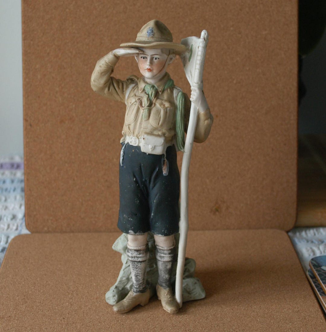 WW1 Boy Scout German Bisque Figure G DEP 10471 15 7.25 Inches - Etsy