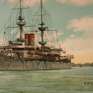 HMS Hannibal HMS Victory Coloured Unused Postcard Ruddock Ltd Newcastle ...