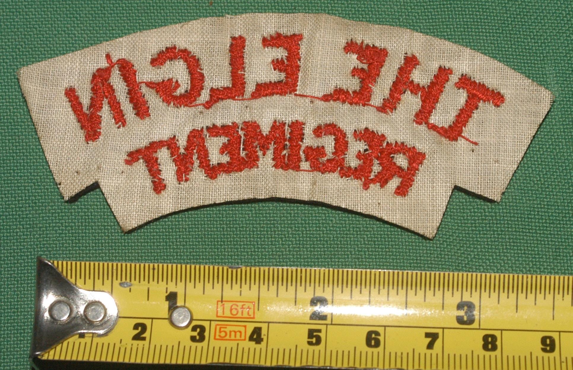 WW2 the Elgin Regiment (canada) Shoulder Badge Red on Black - Etsy