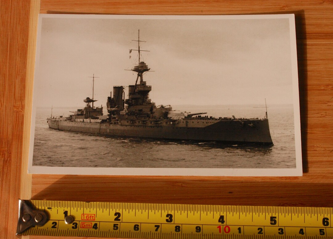 HMS Iron Duke Wright & Logan Real Photo Postcard Size 1914-1946 - Etsy