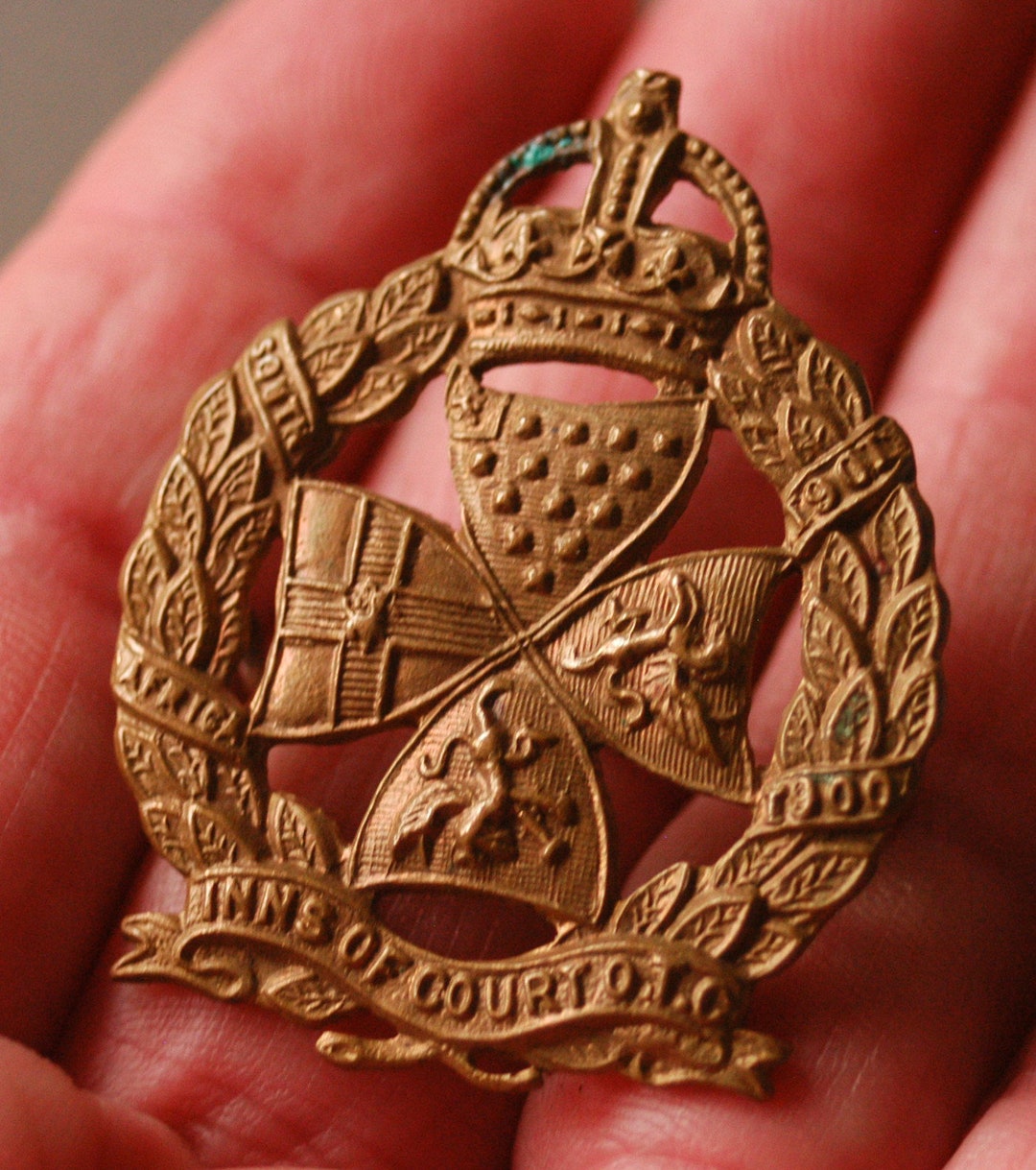 Inns of Court O T C Kings Crown Copper Loops on Reverse No - Etsy