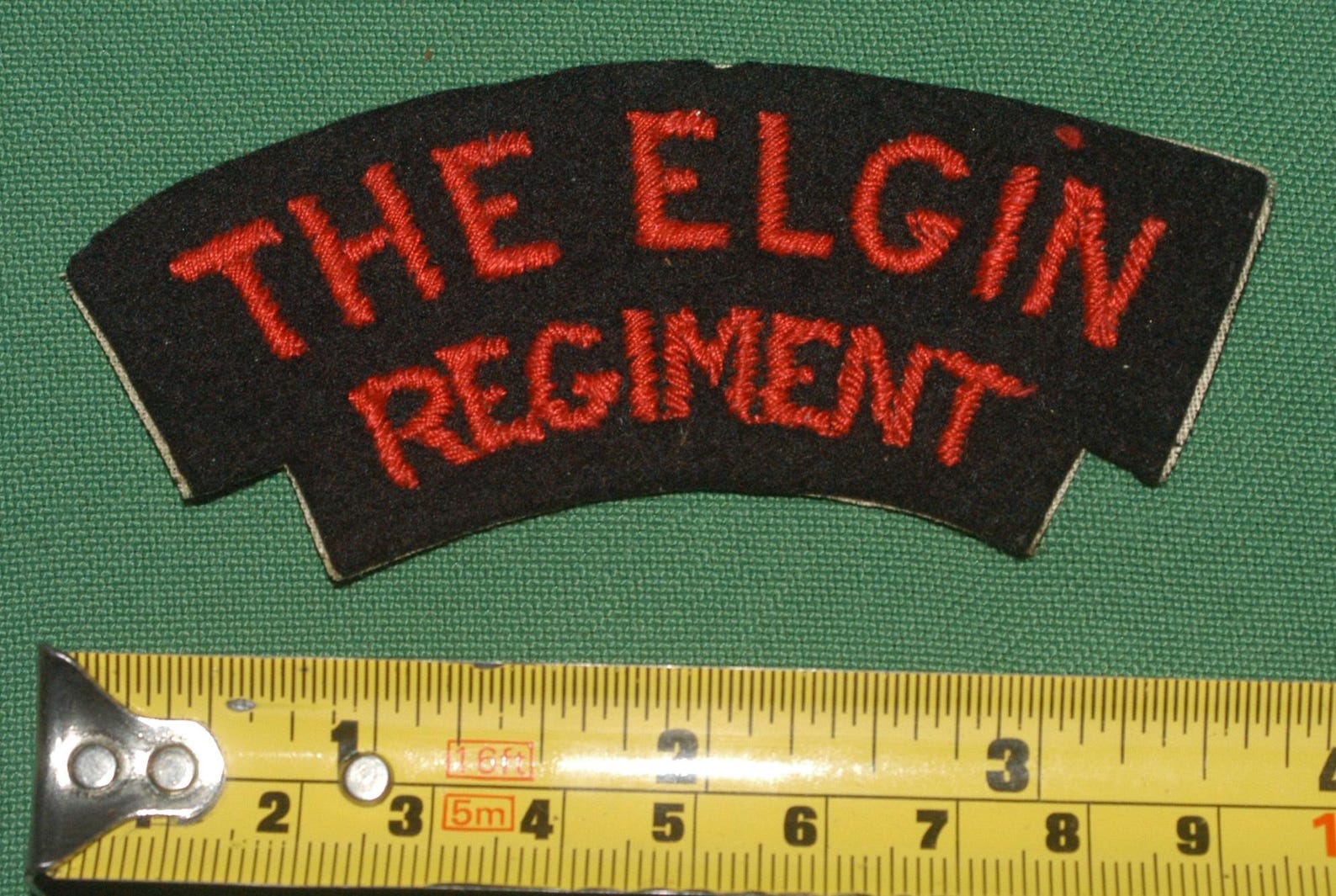 WW2 the Elgin Regiment (canada) Shoulder Badge Red on Black - Etsy