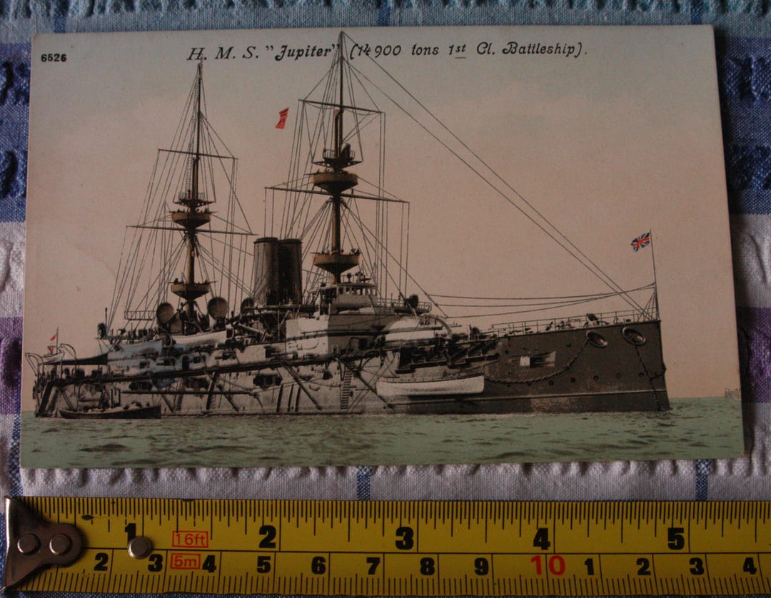 HMS Jupiter Colour Printed Unused Postcard 6526 - Etsy