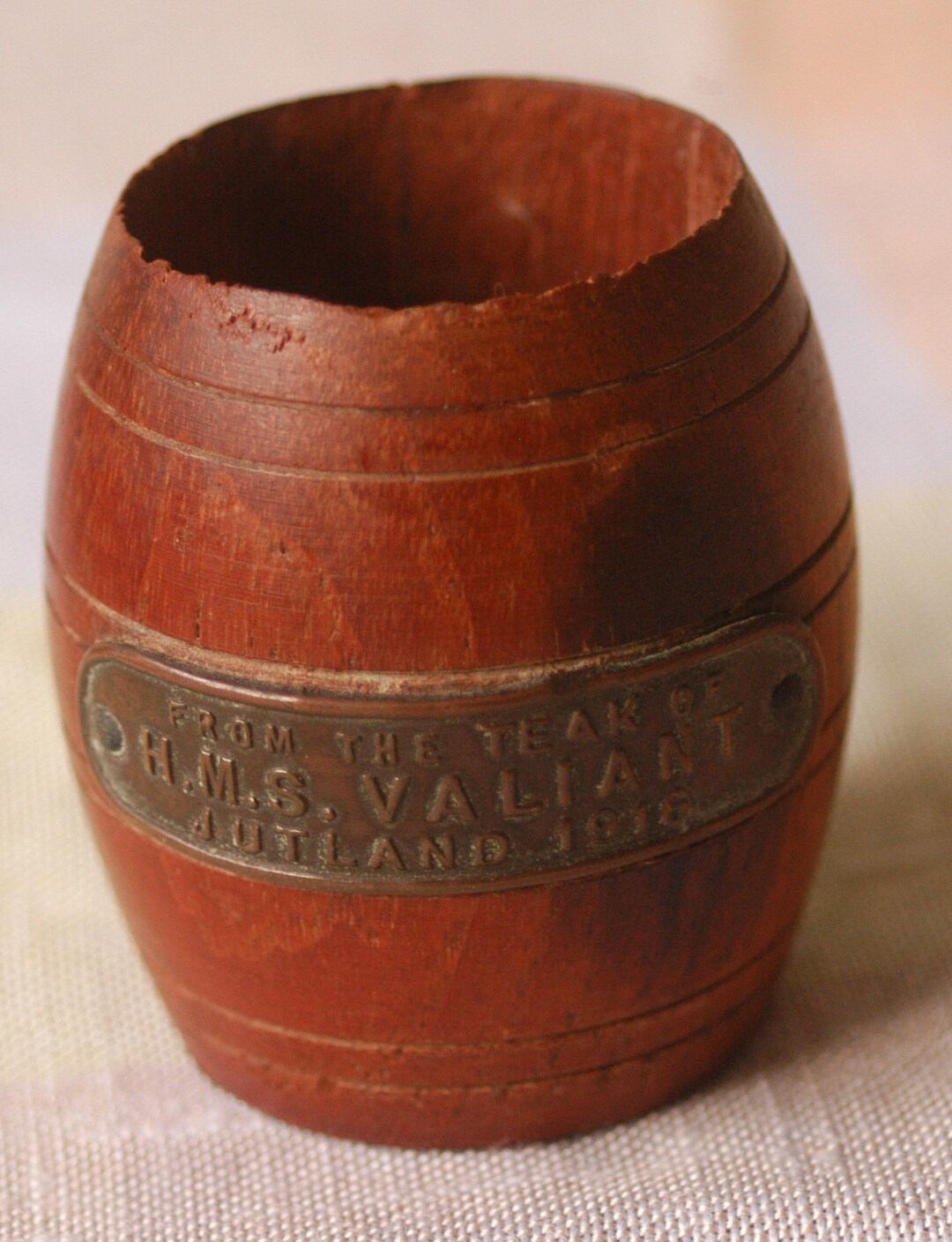 HMS Valiant From the Teak of HMS Valiant Jutland 1916 Wooden an Metal ...