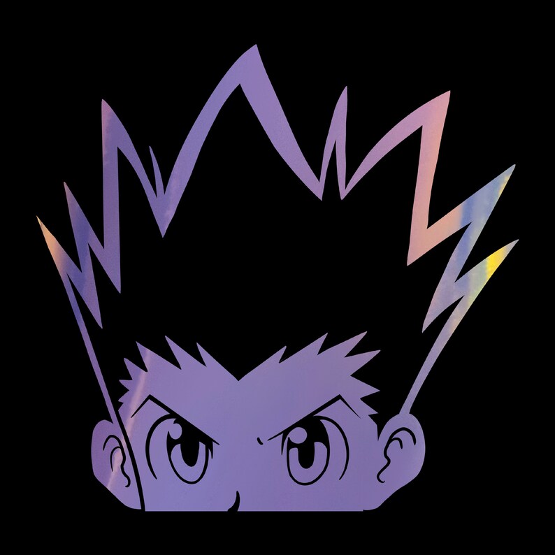 Hunter Anime Peeker Vinyl Decal Anime Sticker Gon - Etsy