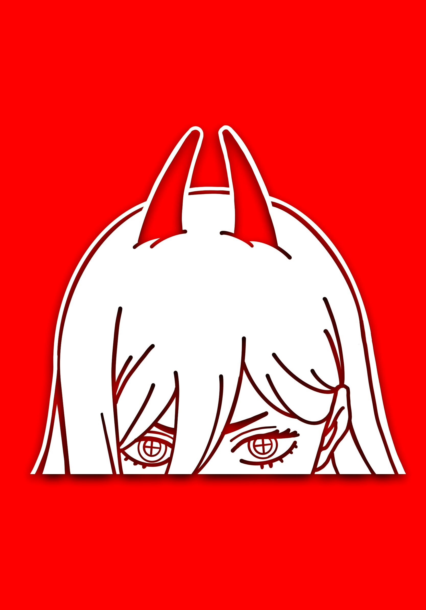 Power Blood Devil Anime Peeker Vinyl Decal - Etsy