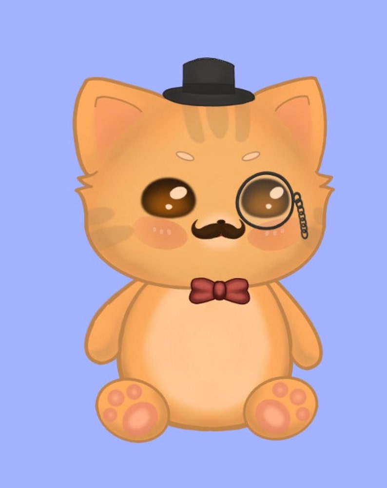 Vtuber Live2d Elegant Kitten - Etsy