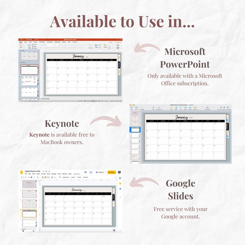 2022-2023 Digital Planner Google Slides Planner Powerpoint | Etsy