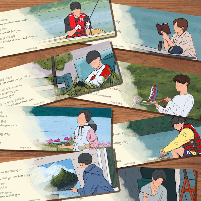 Bts Art Bookmark - Etsy