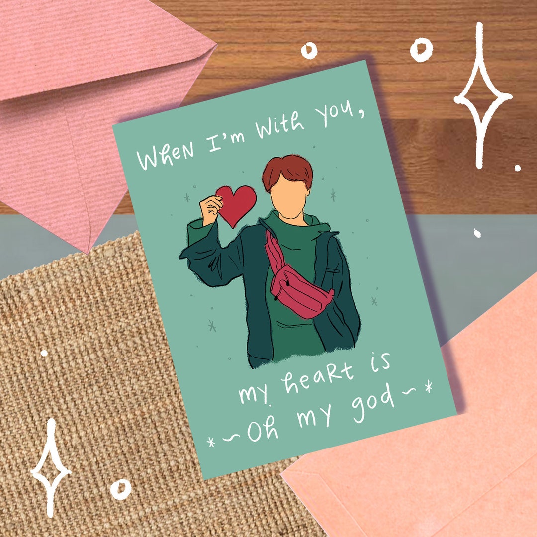 BTS J-hope Heart Card/print Minimal Cute Love - Etsy