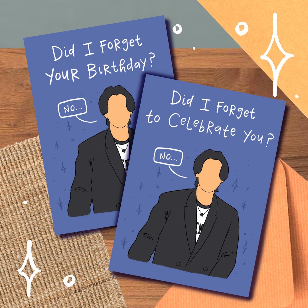 BTS Suga no Fallon Meme Card/print, Birthday, Graduation, Thank You ...