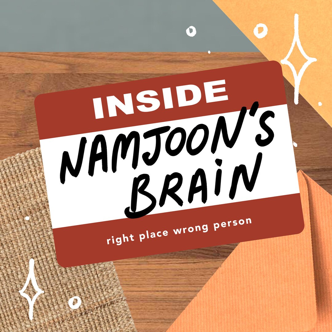 BTS RM lost Sticker, Inside Namjoon's Brain Music Video, Right Place Wrong Person, Army Decor - Etsy