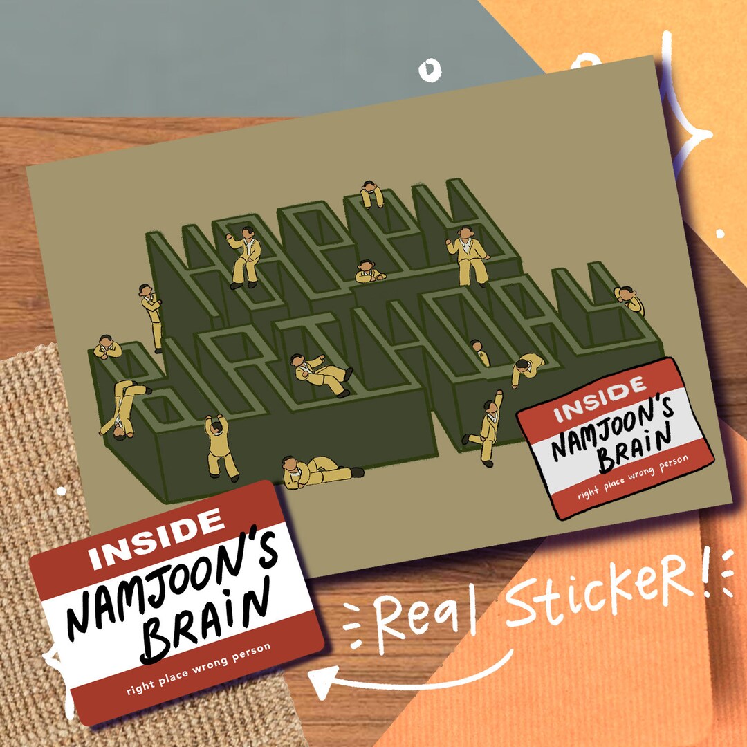 BTS RM lost MV Card/print, Birthday Grad Congrats Love Music Video Art ...