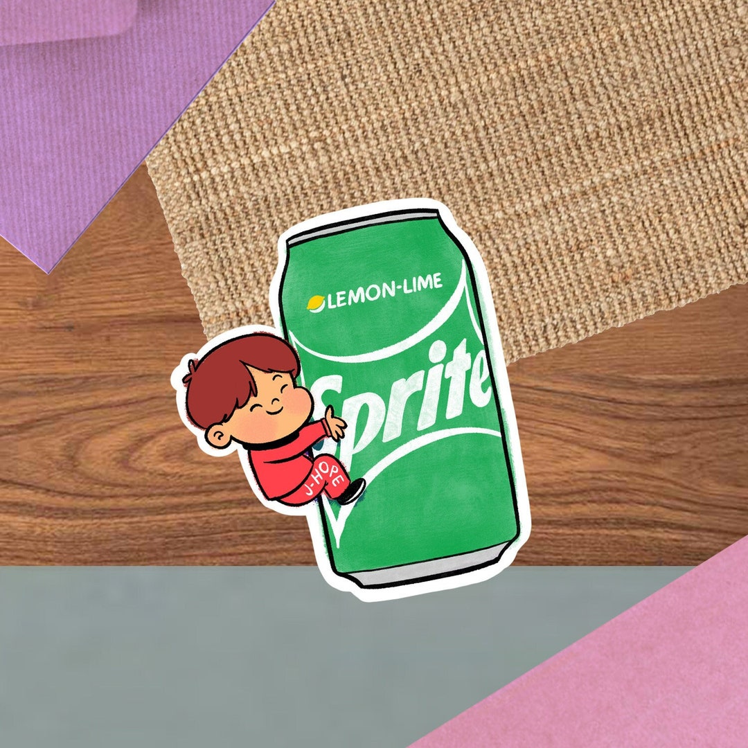 J-hope Sprite Sticker Cute Funny Hobi - Etsy