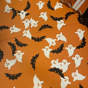 Halloween Cardstock Confetti FREE Shipping, Bats, Pumpkins, Ghosts ...