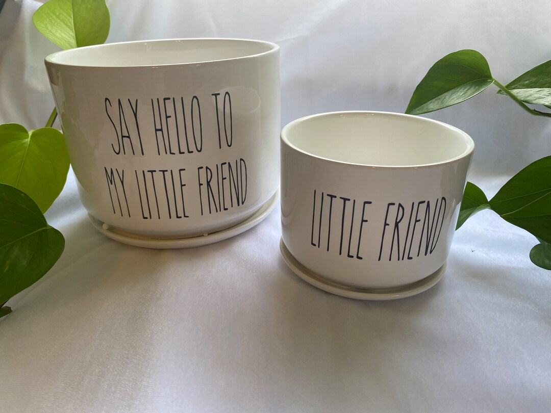 Ceramic Planter Set - Decor, Planter, Pot, White, Friend, Little Friend ...