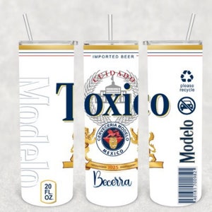 TOXICO 20oz Tumbler MODELO BEER - Etsy