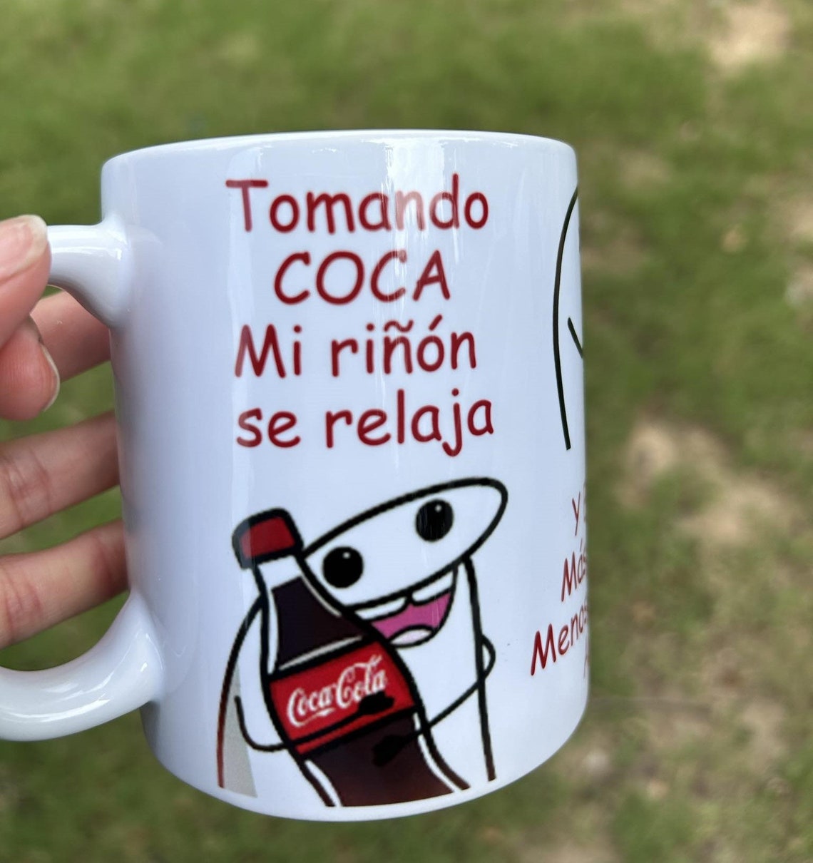 Drinking Coca Flork 11oz Mug - Etsy