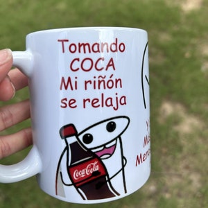 Drinking Coca Flork 11oz Mug - Etsy