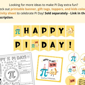 Printable Pi Day Gift Tags | Pi Day Treat Tags | Pi Day Snack Tags | Pi ...