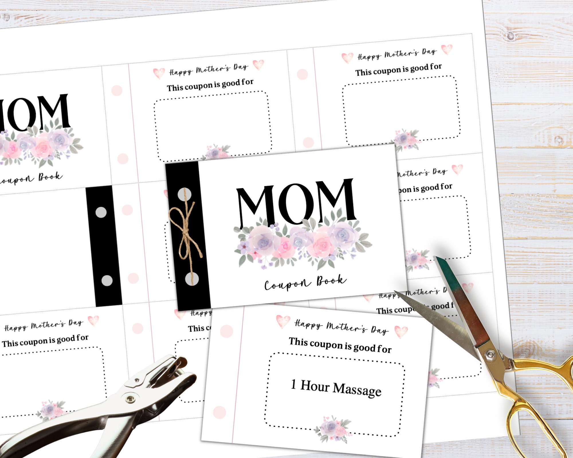 Printable Mother's Day Coupon Book Editable Mom's Coupon Book ...