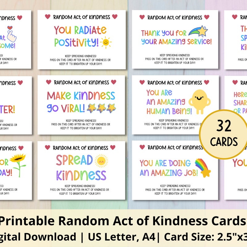 Kindness Cards - Etsy