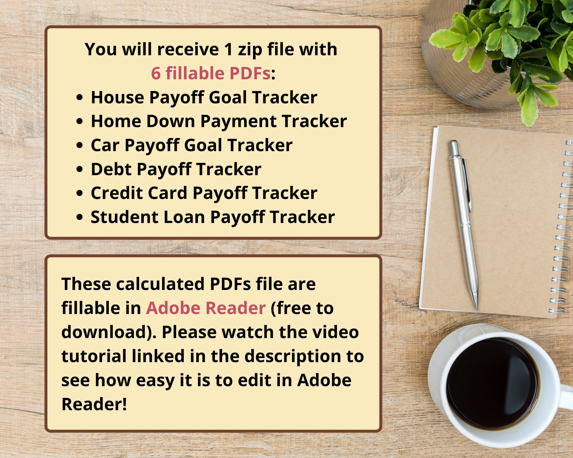Debt Tracker BUNDLE Printable Debt Thermometer Bundle Debt Payoff Home ...