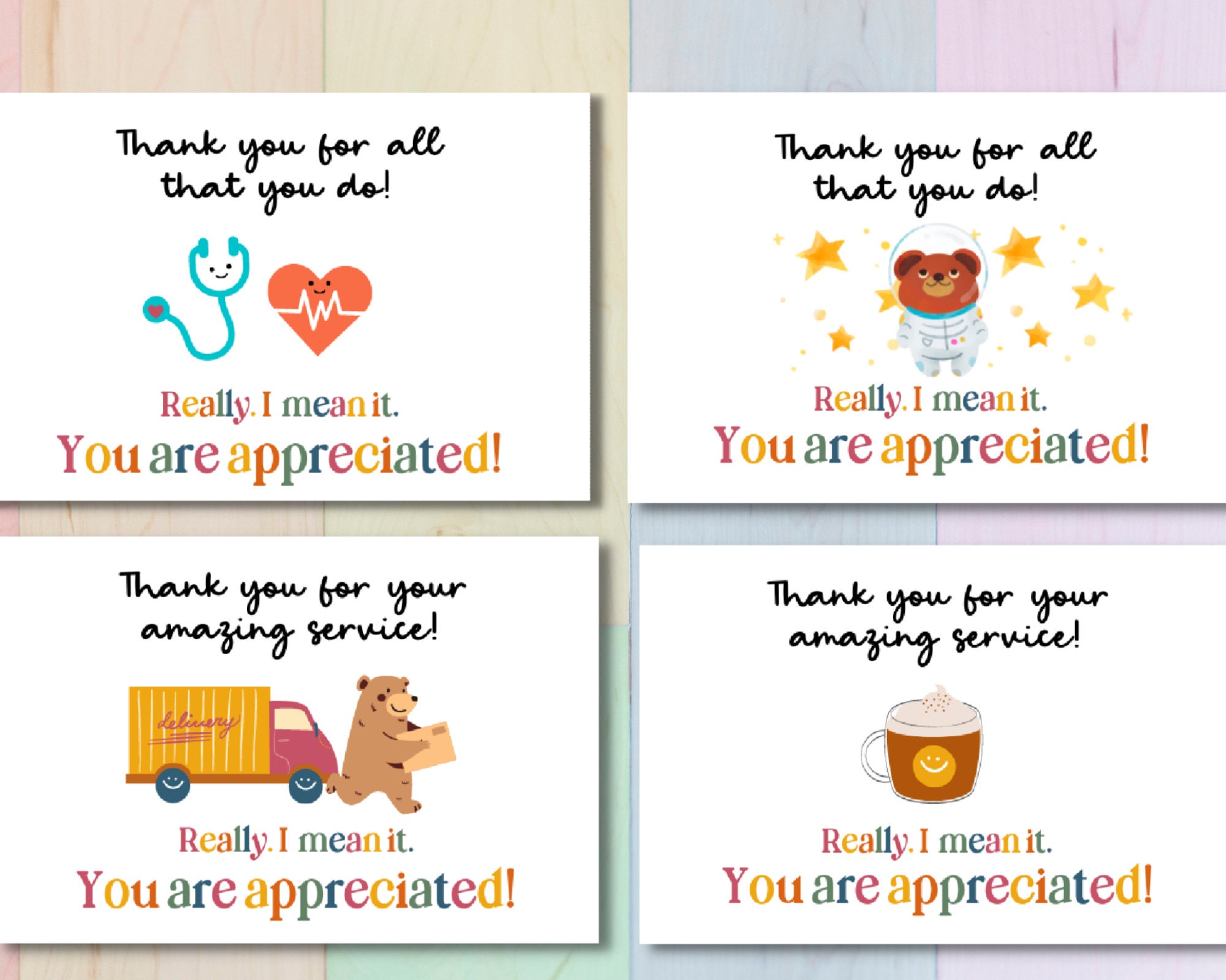 Printable You Are Appreciated Mini Cards | Kindness Cards | Gratitude ...