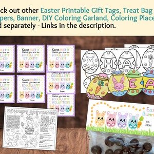 Easter Gift Tag for Employee and Staff | Printable Easter Bunny ...