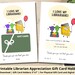Librarian Appreciation Gift Card Holder Printable Librarian Gift Card ...