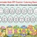 Kids Easter DIY Coloring Banner Crafts | Printable Happy Easter DIY ...
