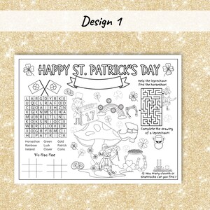 St Patricks Day Coloring Activity Bundle | St Patricks Day Coloring ...