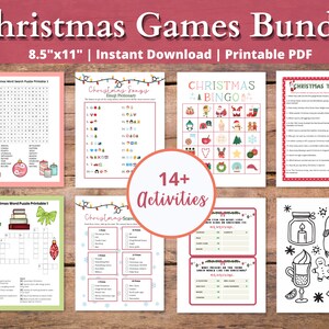 Christmas Games Bundle | Printable Christmas Games | Family Christmas ...