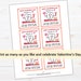 Printable Valentine's Dental Gift Tags | Printable Valentines Tooth ...