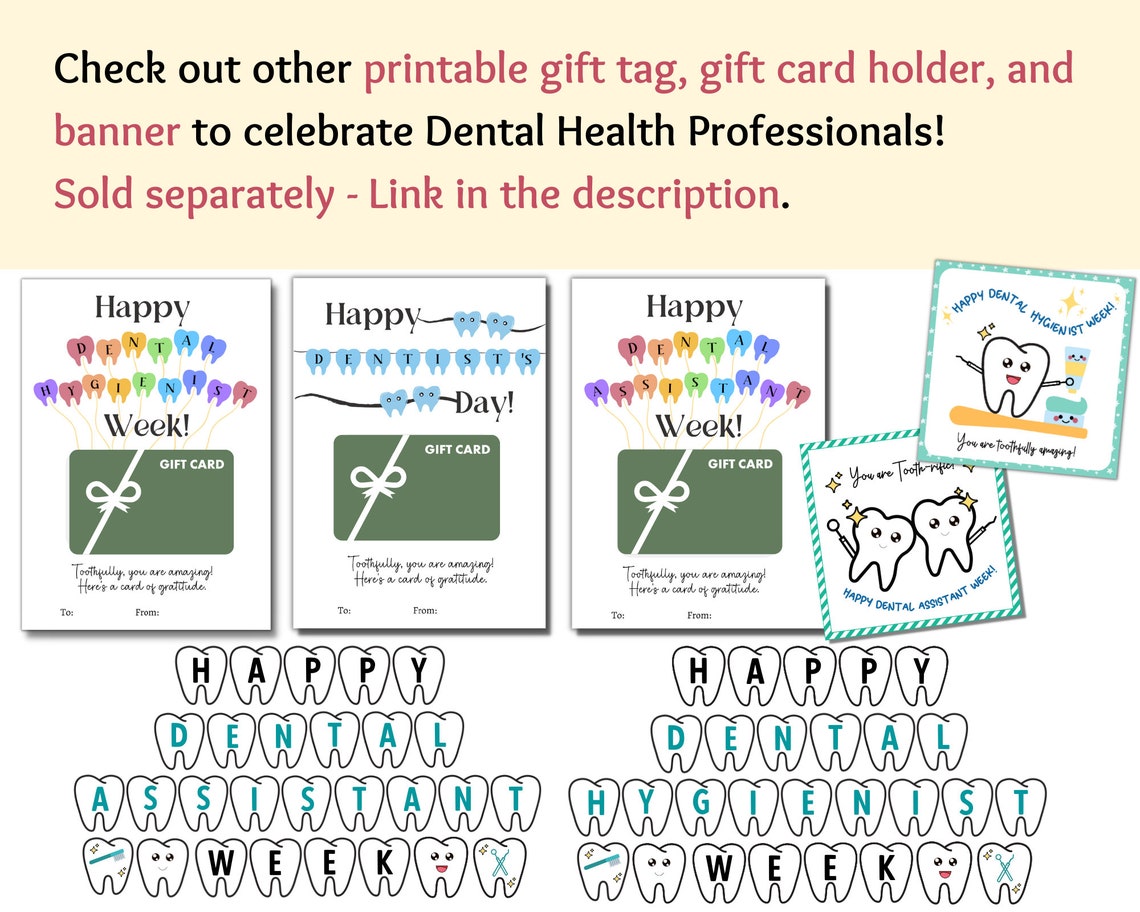 Happy Dental Assistant Week Printable Banner | Dental Assistant ...