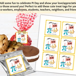 Printable Pi Day Gift Tags | Pi Day Treat Tags | Pi Day Snack Tags | Pi ...