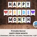 Printable Happy Pride Month Banner | Pride Month Decorations | Pride ...