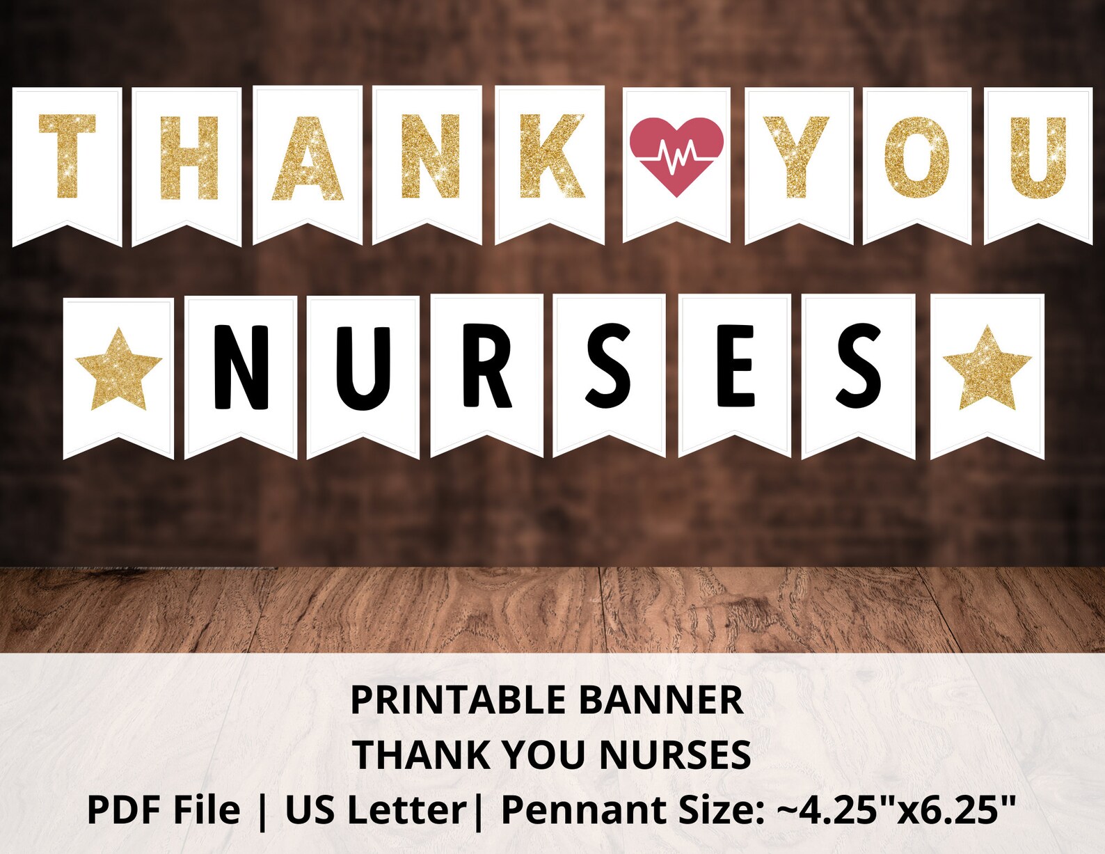 Thank You Nurses Printable Banner | Nurses Week Printable Banner ...