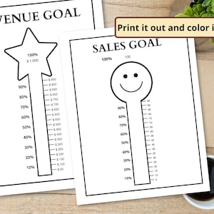 Revenue Goal Tracker Printable | Sales Goal Tracker | Fillable ...