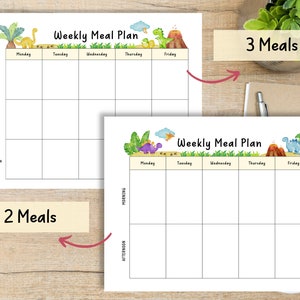 Printable Weekly and Monthly Daycare Meal Plan | Fillable Daycare Menu ...
