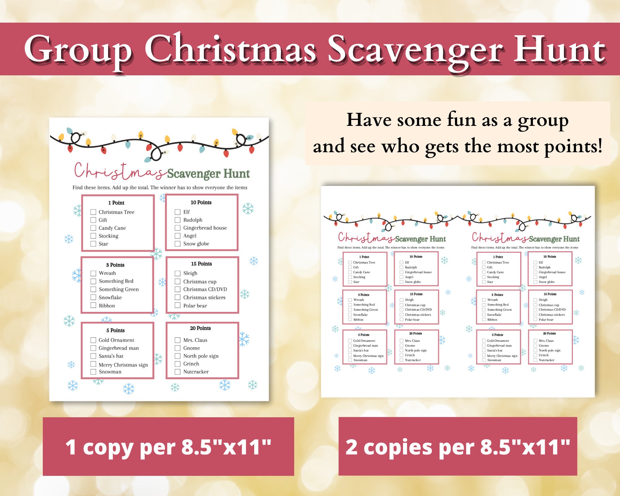 Kids Christmas Activities Bundle Printable Christmas Games Activity ...