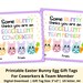 Easter Gift Tag for Coworker and Team Member Printable Easter Bunny ...