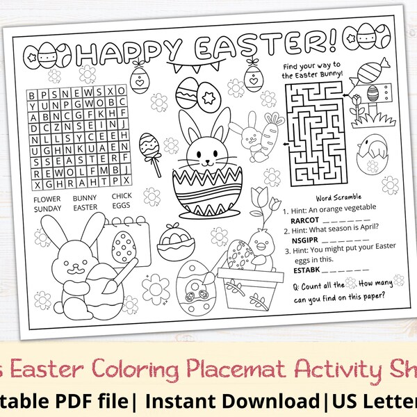 Easter Placemats - Etsy