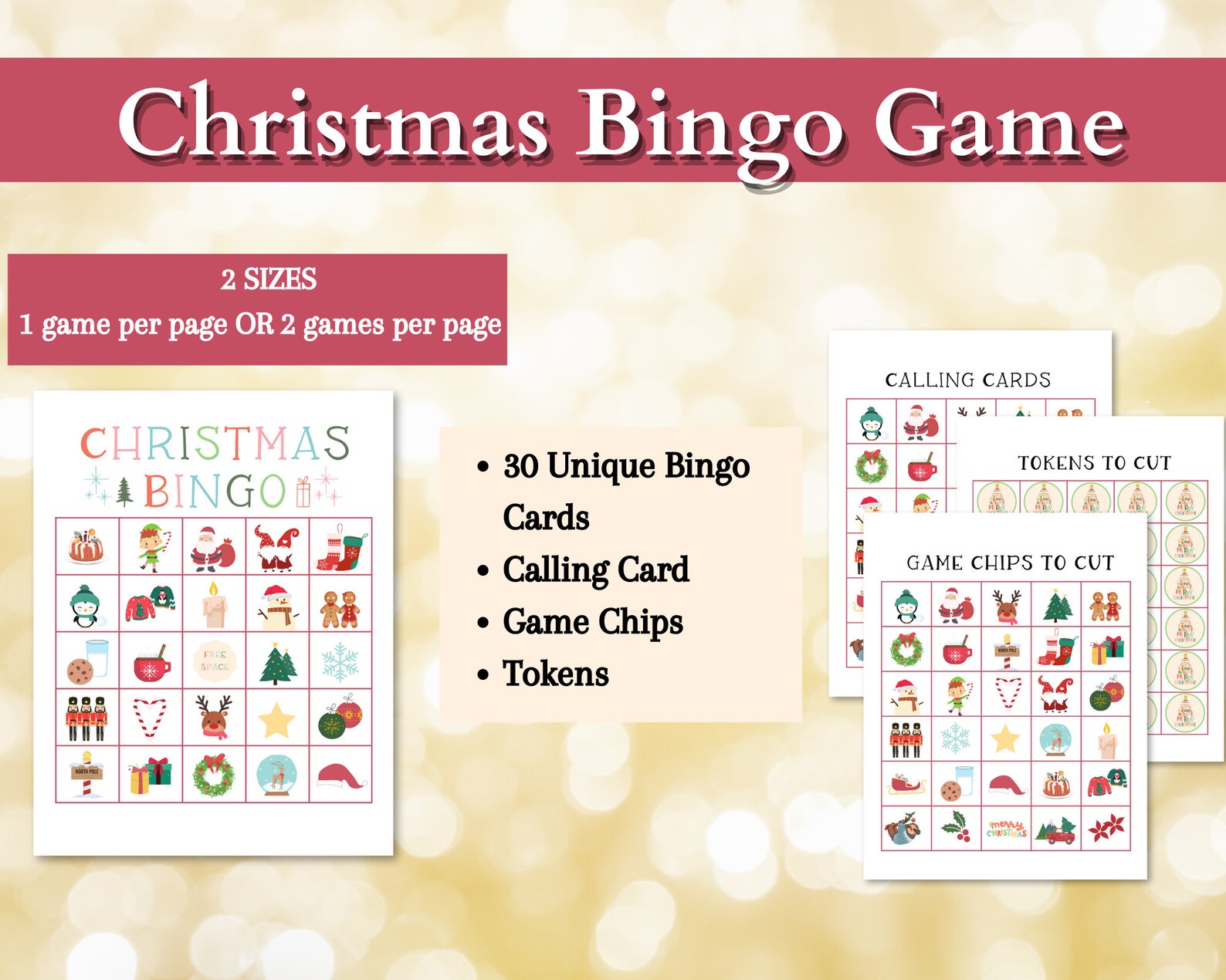 Kids Christmas Activities Bundle Printable Christmas Games Activity ...